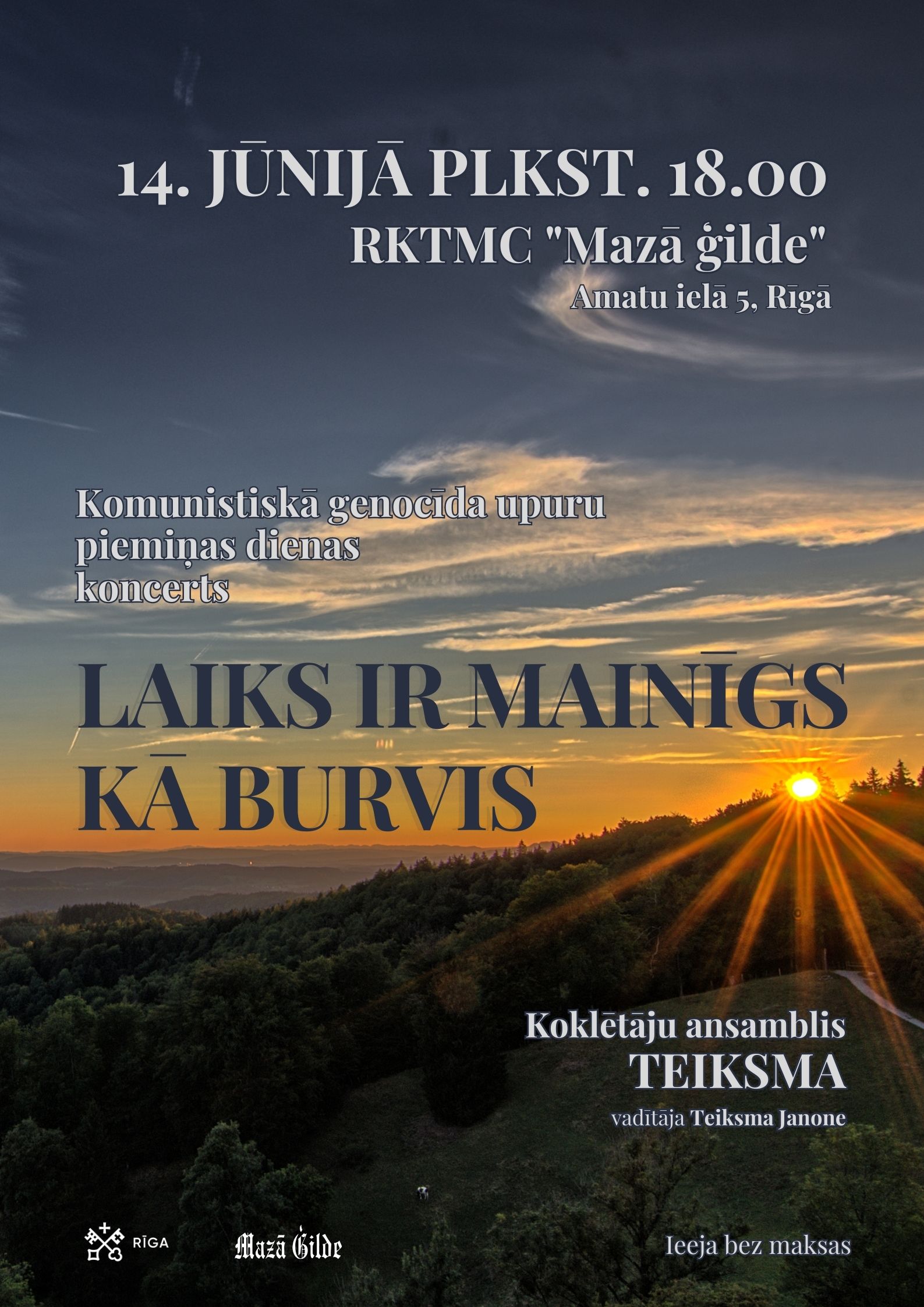 Komunistiskā genocīda upuru piemiņai veltīts koncerts “Laiks ir kā ...